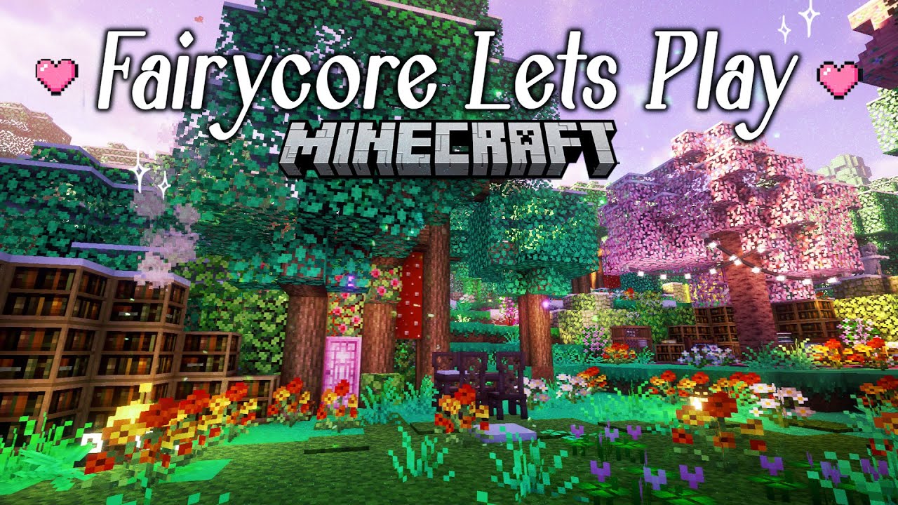 Cozy Forest Home! ♡ Fairycore Minecraft Let's Play ⋆ Ep 24 ⊹♡ - YouTube