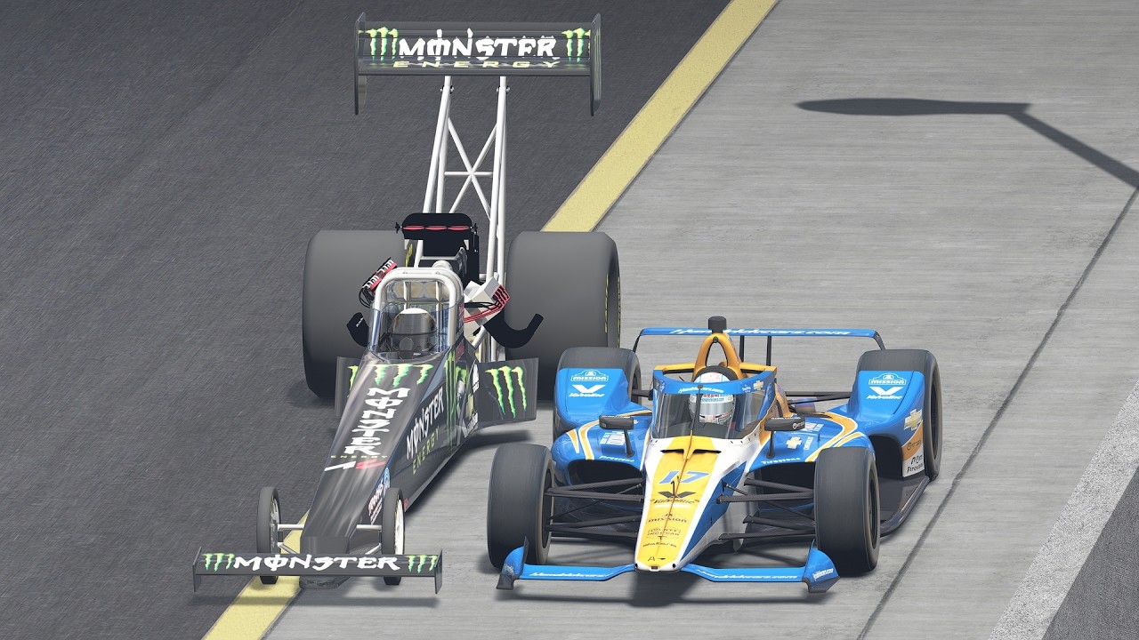 The FASTEST Racing on Earth? IndyCar vs NHRA Top Fuel Dragster | Drag ...