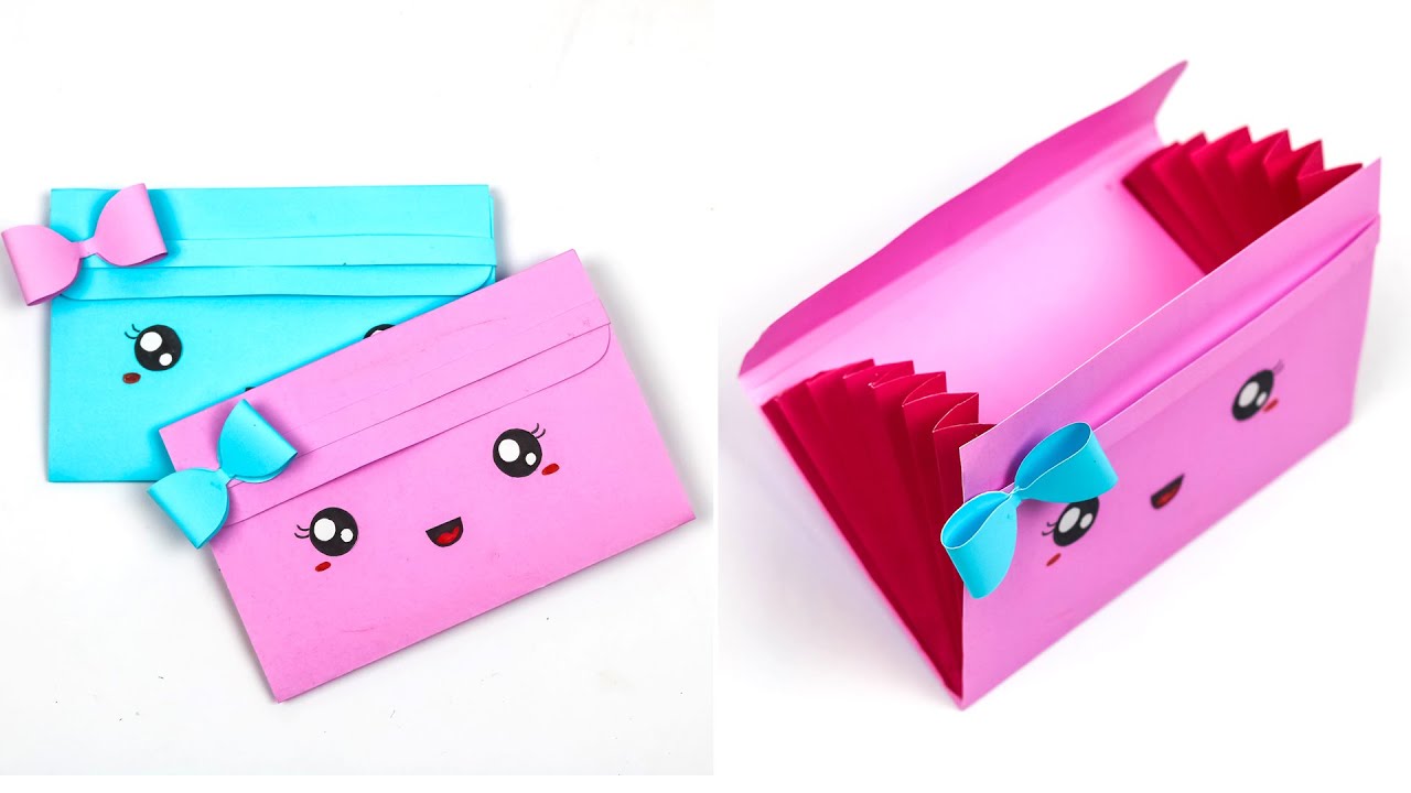 How to make paper purse bag - Paper handbag/Origami paper bag tutorial ...