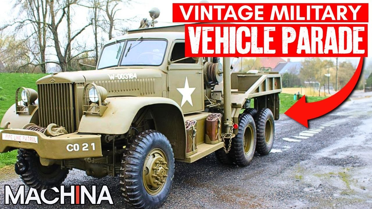 Restored Military Vehicle Parade | Full Parade Documentary | Classic ...