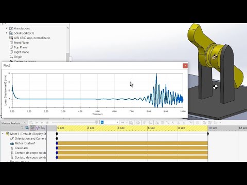 Assymmetrical Rotation Analysis - Motion SOLIDWORKS - YouTube