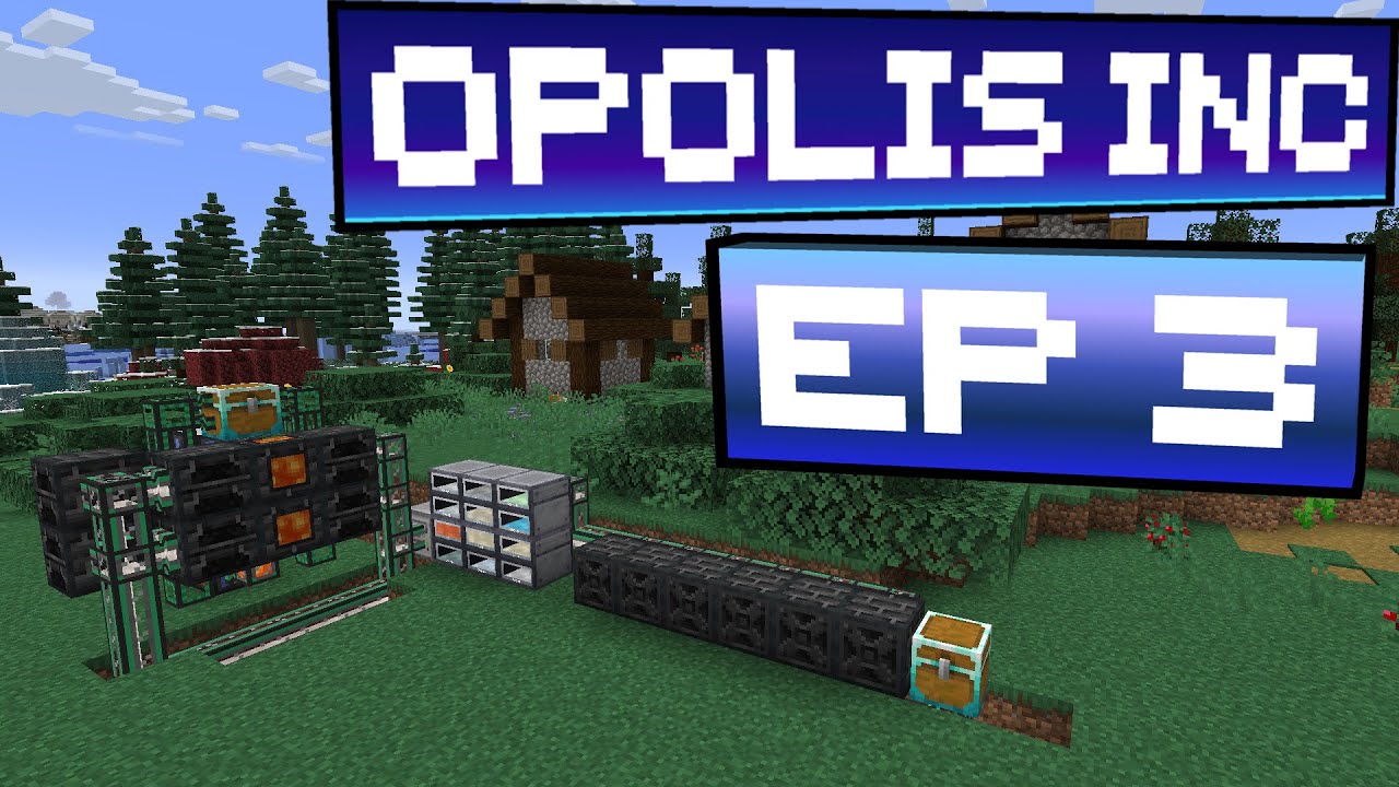 OPOLIS INC | Прохождение #3 - Первая автоматизация | Minecraft - YouTube