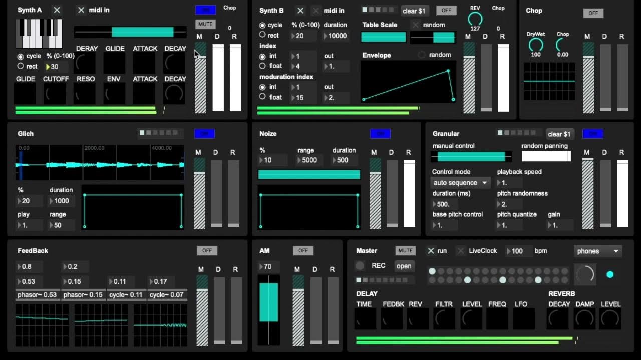 Max/MSP Ambient Generator - YouTube