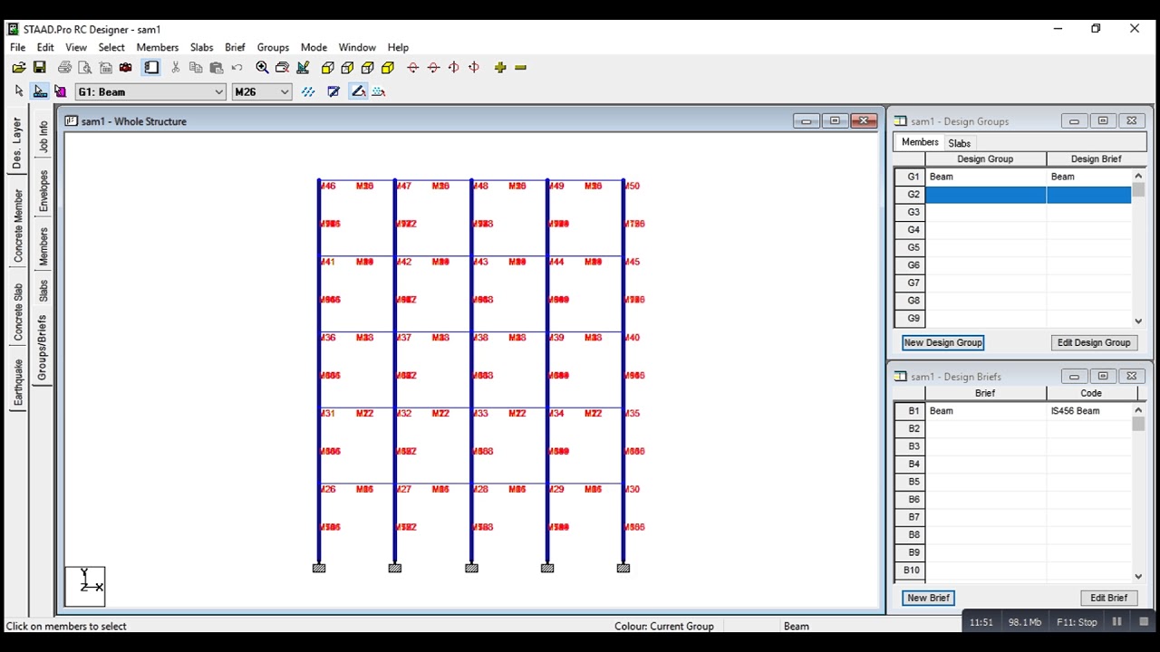 Staad Pro Advance Concrete Design - YouTube