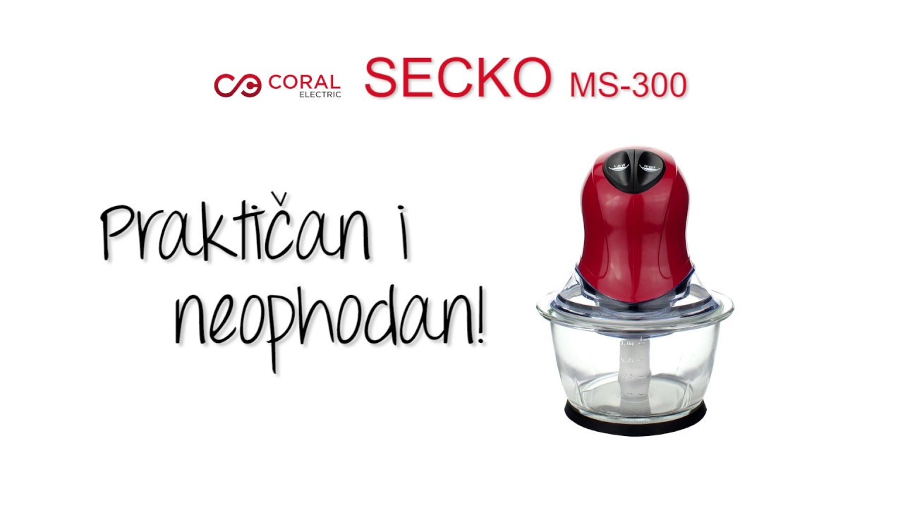 Coral Mini Secko: Aparat za seckanje voća i povrća, mešanje salate i ...