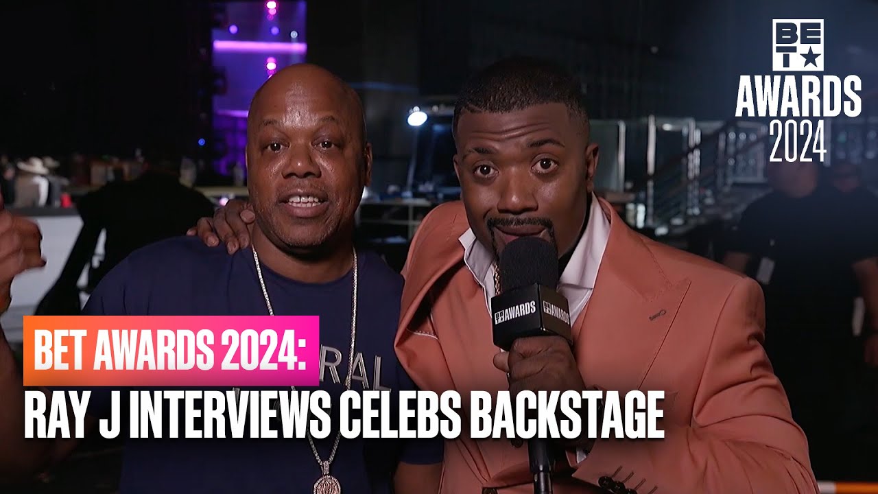 Your Favorite Cousin Ray J Interviews Celebs Backstage At The 2024 BET ...