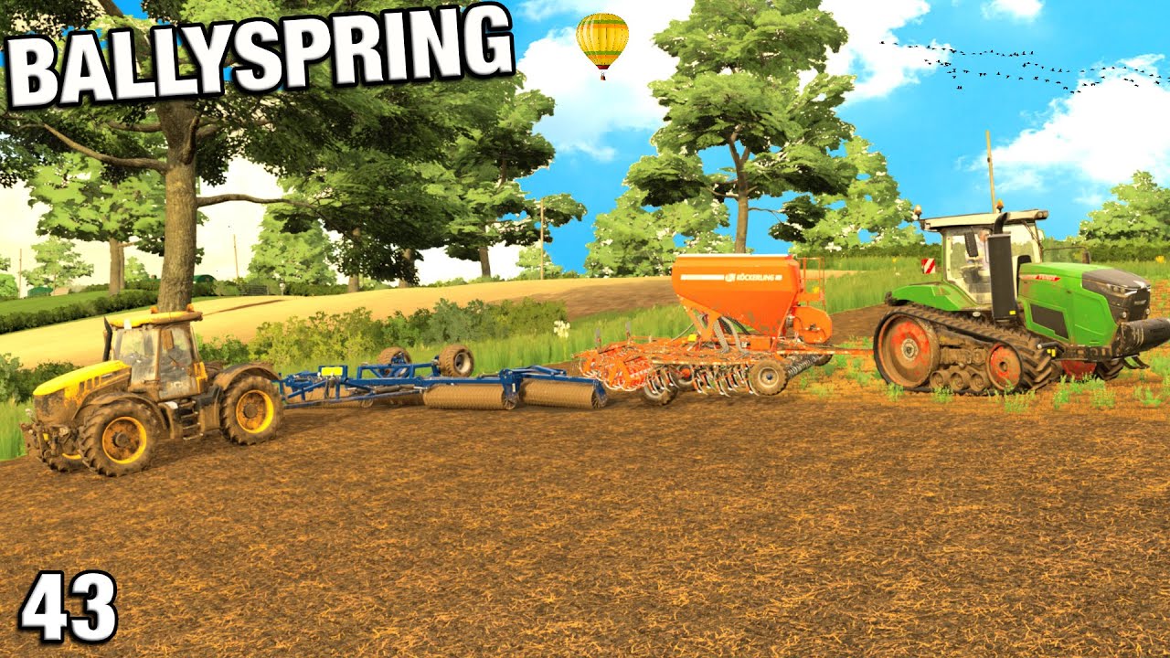BEGINING TO GET NEXT YEARS CROPS IN THE GROUND BallySpring FS22 Ep 43 ...