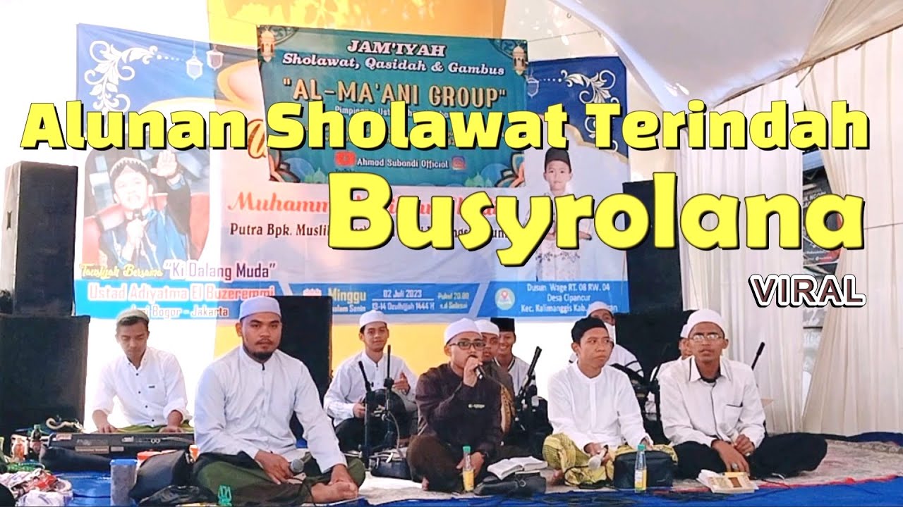 Busyrolana Terbaru 2023, Alunan Sholawat paling Viral di Tiktok - YouTube