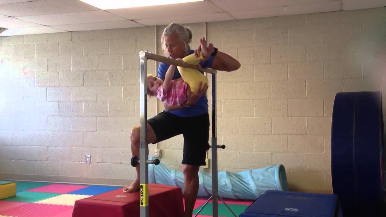 Doing our best at Tumbling Tots - YouTube