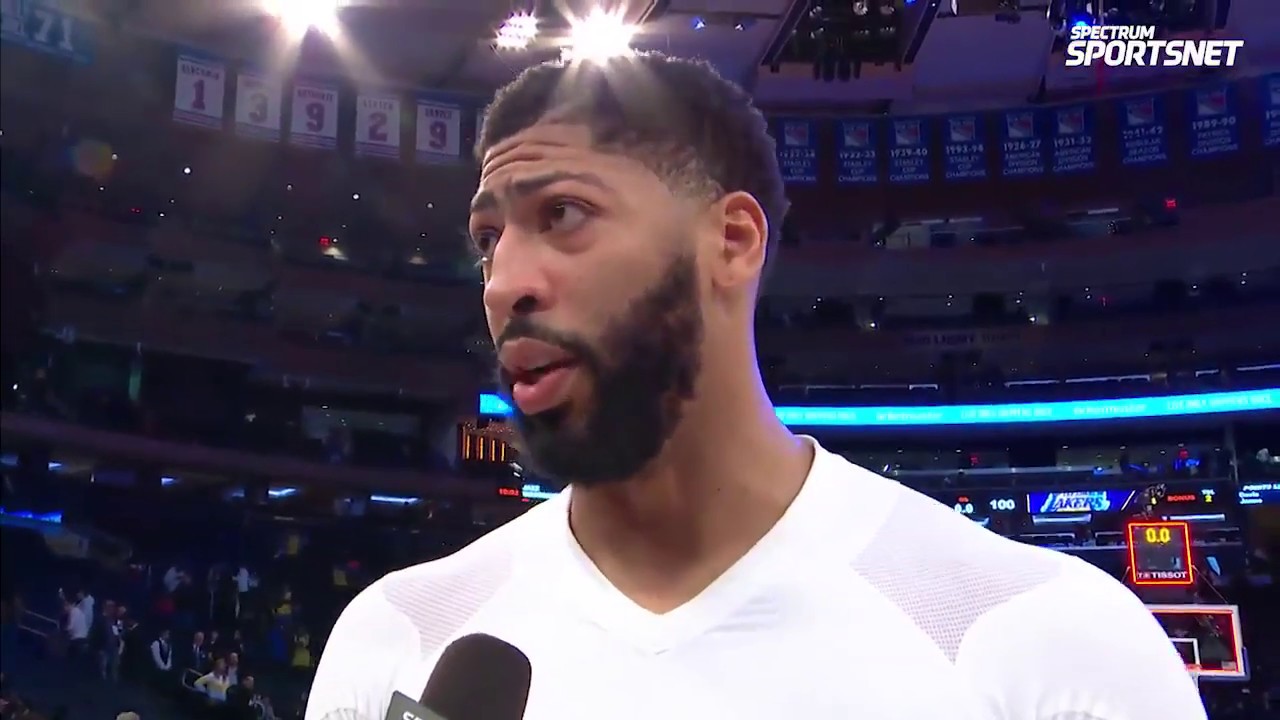 Anthony Davis postgame interview | Lakers vs Knicks - YouTube