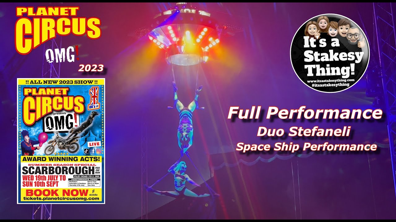 Duo Stefaneli Spaceship Performance at Planet Circus OMG 2023 # ...