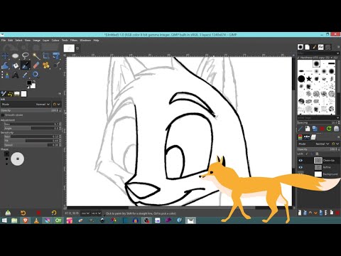 Trying to Draw a Cat, in GIMP! - YouTube