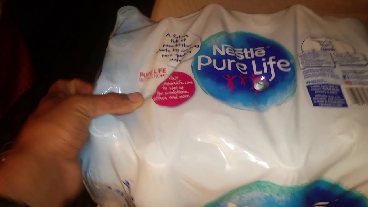 Nestle Pure Life water 24pk for only $7 - YouTube