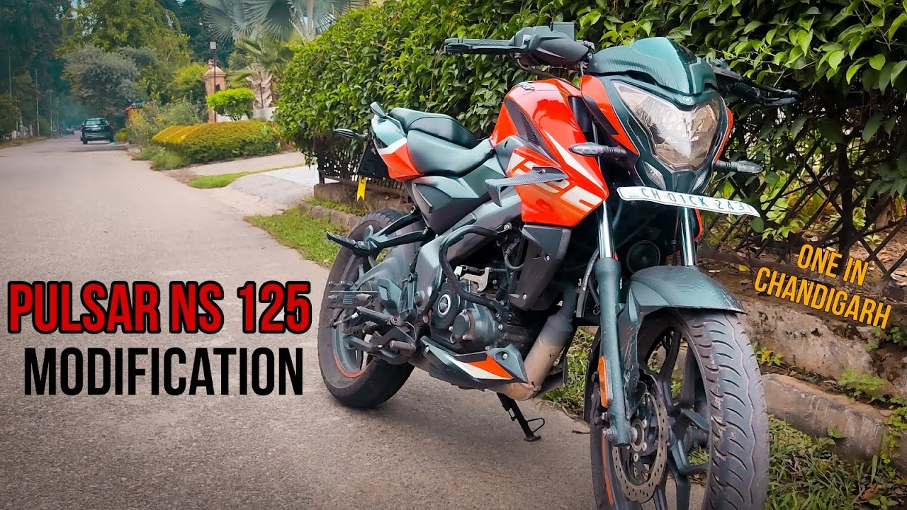 Bajaj Pulsar NS125 fully modified 😍|| one in Chandigarh - YouTube