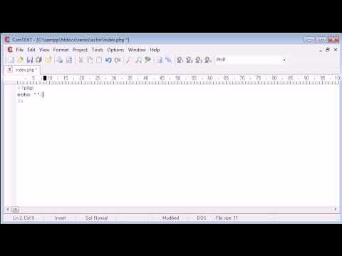 Beginner PHP Tutorial - 9 - echo - YouTube