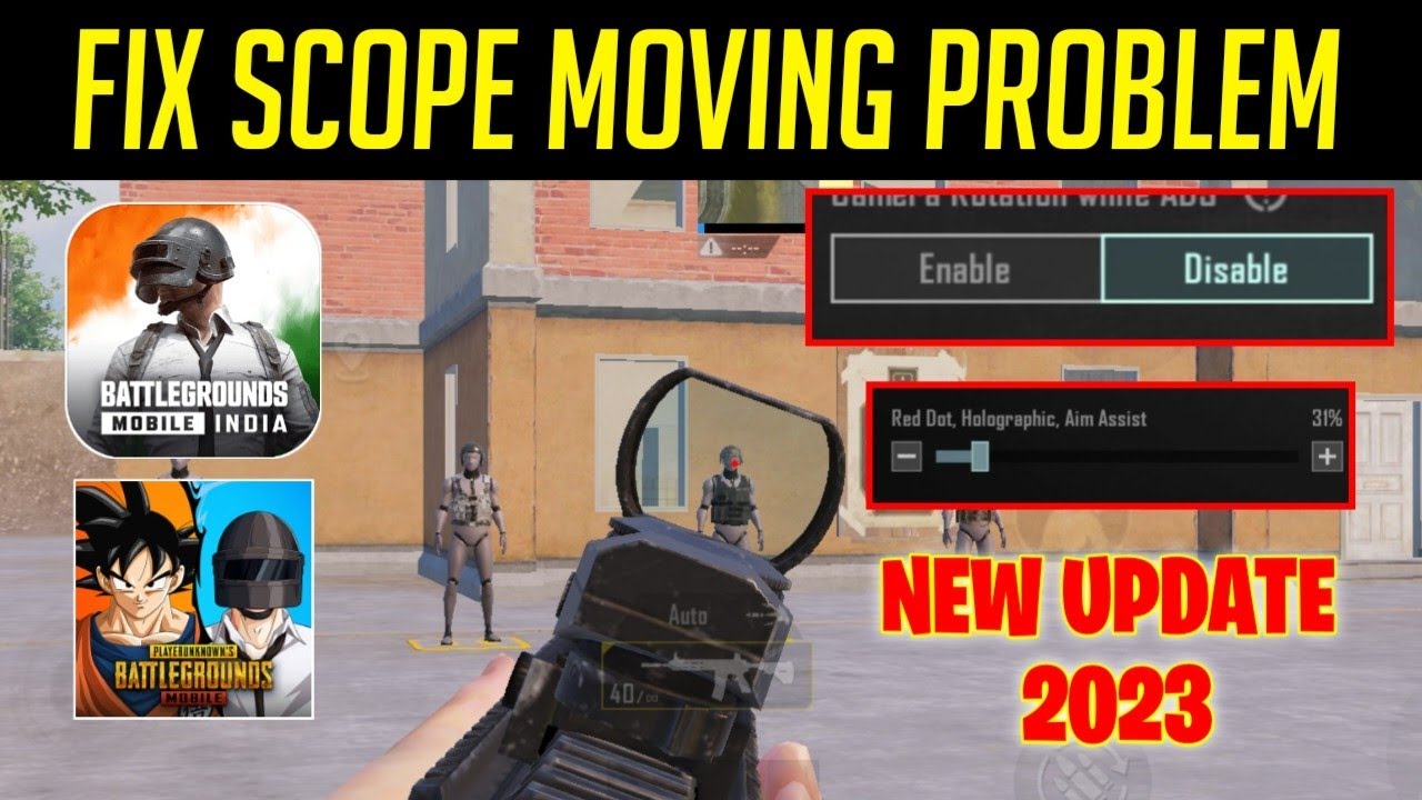 pubg scope moving problem 2023 || pubg screen moving problem new update - YouTube
