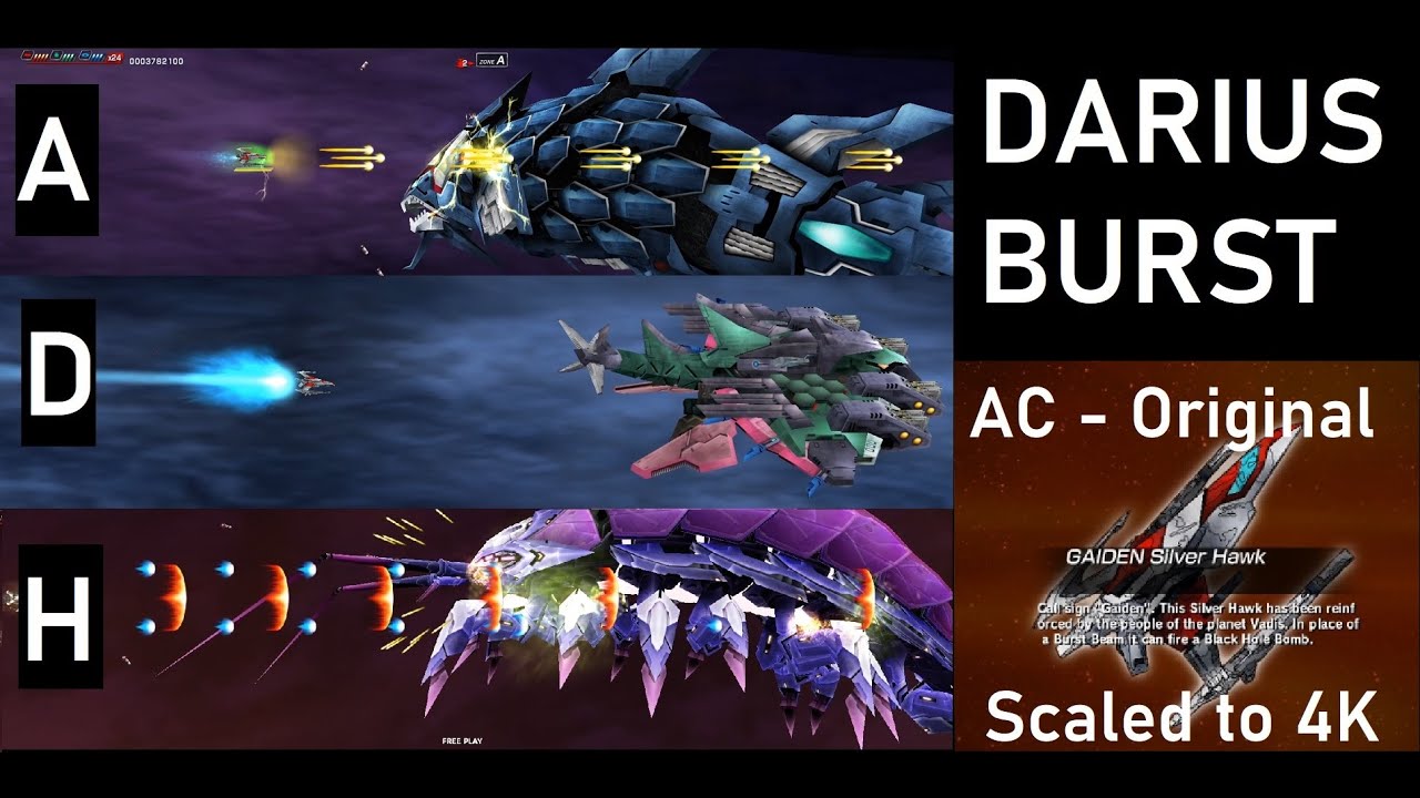 Dariusburst: AC (Steam) - ADH Route 1CC - Gaiden - YouTube