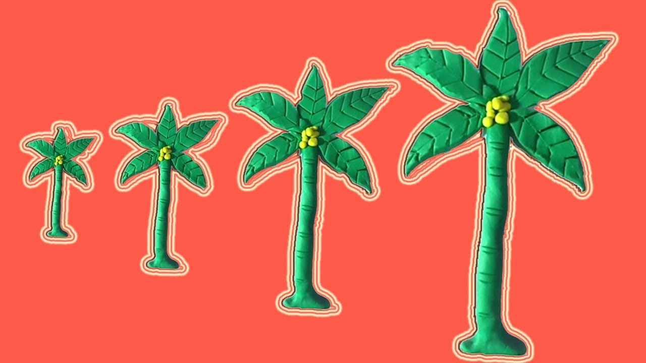Play-Doh creative coconut trees | Amazing kids video with Play-Doh ...