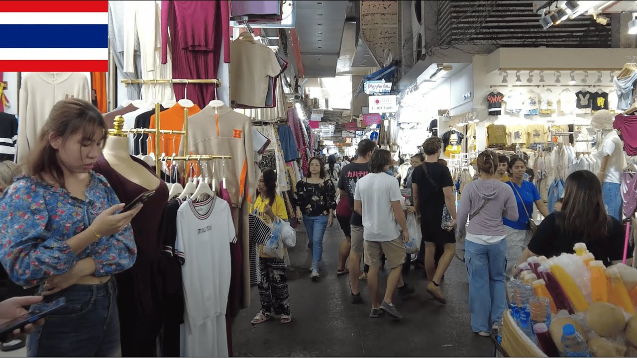Bangkok Downtown Walk in Thailand 🇹🇭 | Pratunam Markets & Baiyoke ...