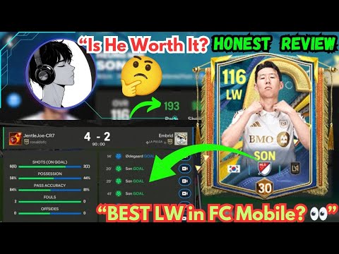 Is Son the BEST LW in FC Mobile? (Card Review & Gameplay) - YouTube