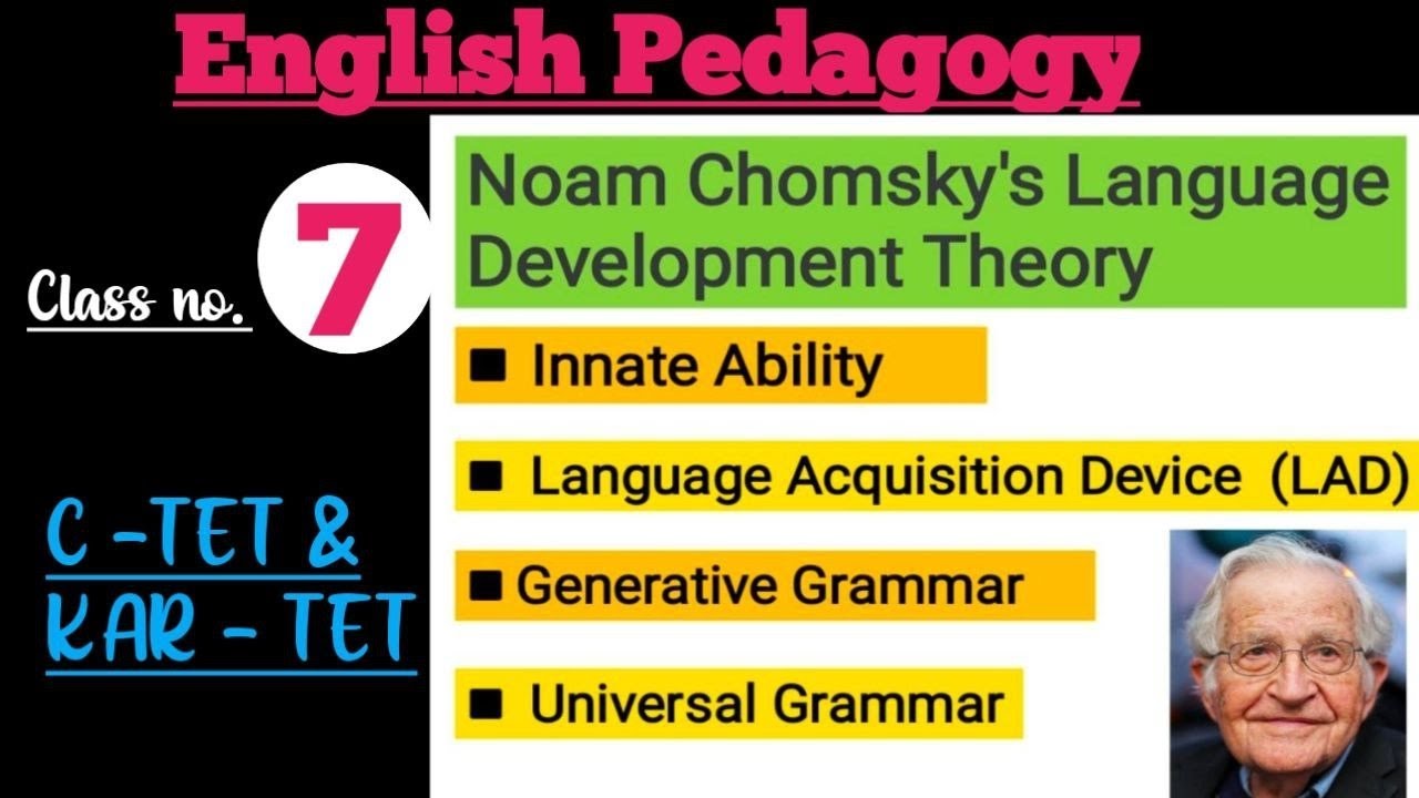 Noam Chomsky's Language Development Theory | English Pedagogy | kartet ...