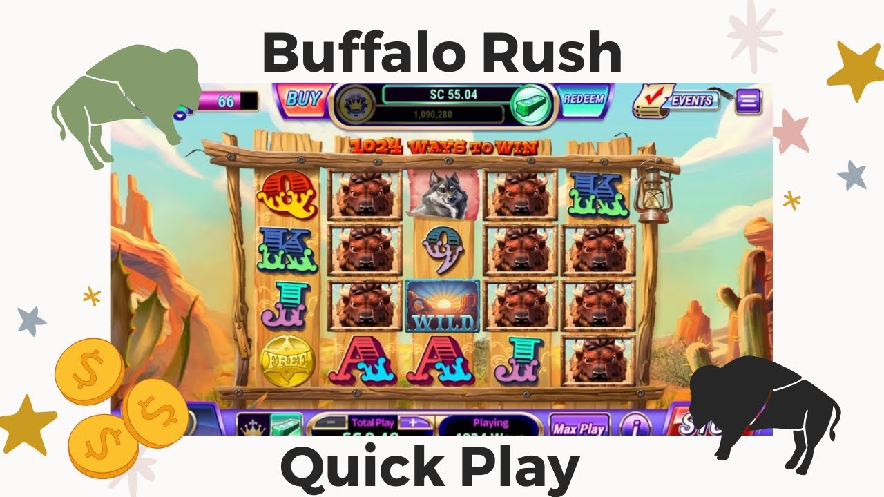 Buffalo Rush | Quick Play | Luckyland Slots - YouTube