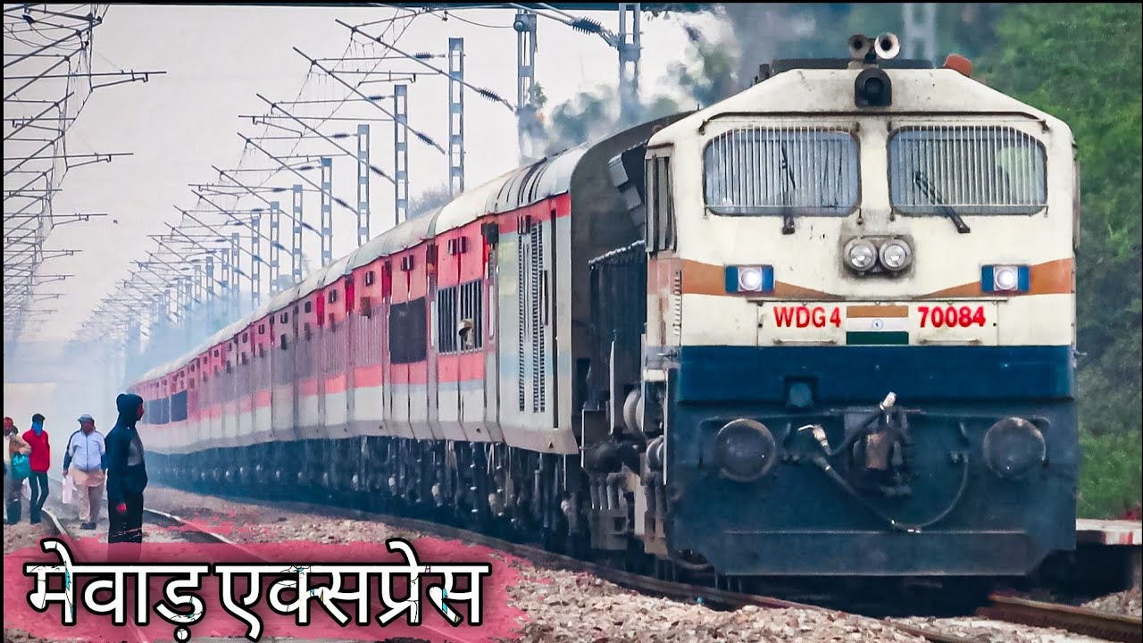 The Legendary Paschim Express & Mewar Express With Diesel Locomotive On ...