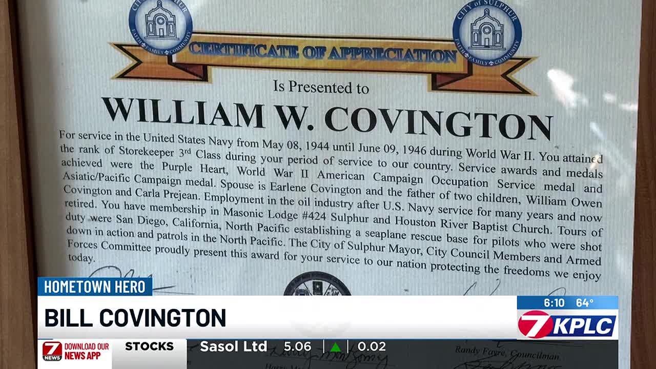 Hometown Hero: Bill Covington - YouTube