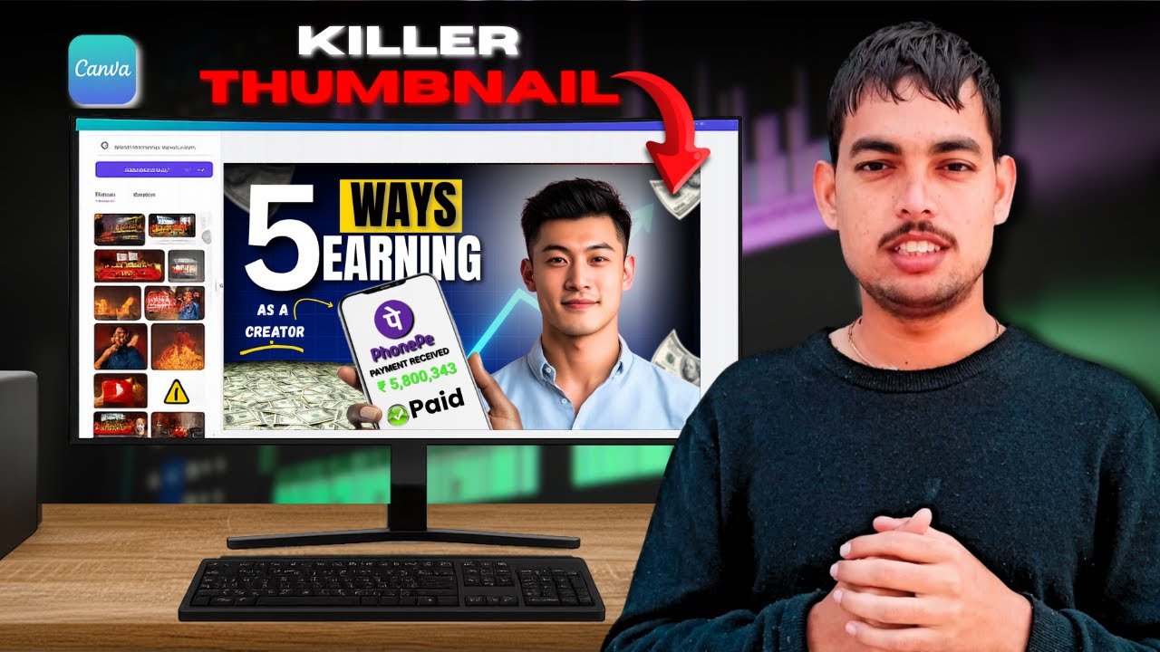 How to make thumbnail | Killer thumbnail Banana seekhe | Canva ...