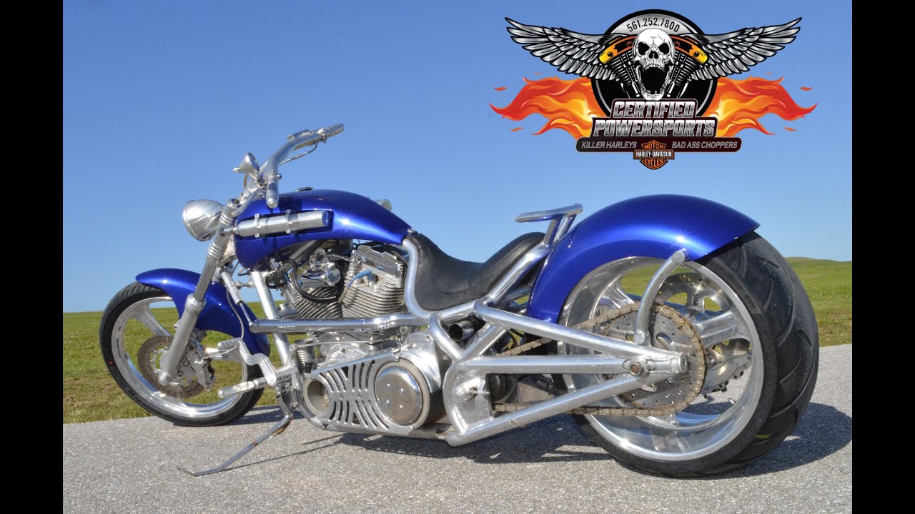 SOLD *** 1999 BOURGET T6 ALUMINUM ULTIMATE PYTHON CT CHOPPER - YouTube