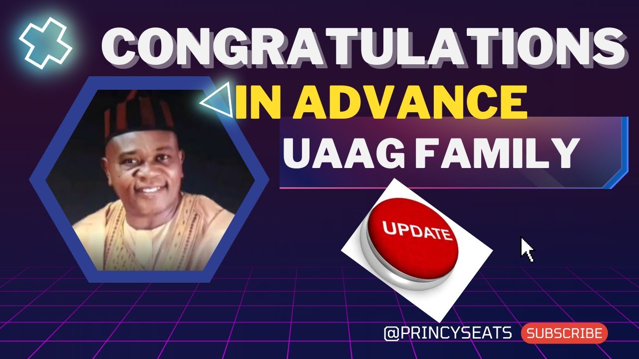 CONGATULATIONS IN ADVANCE, UAAG FAMILY #funding - YouTube