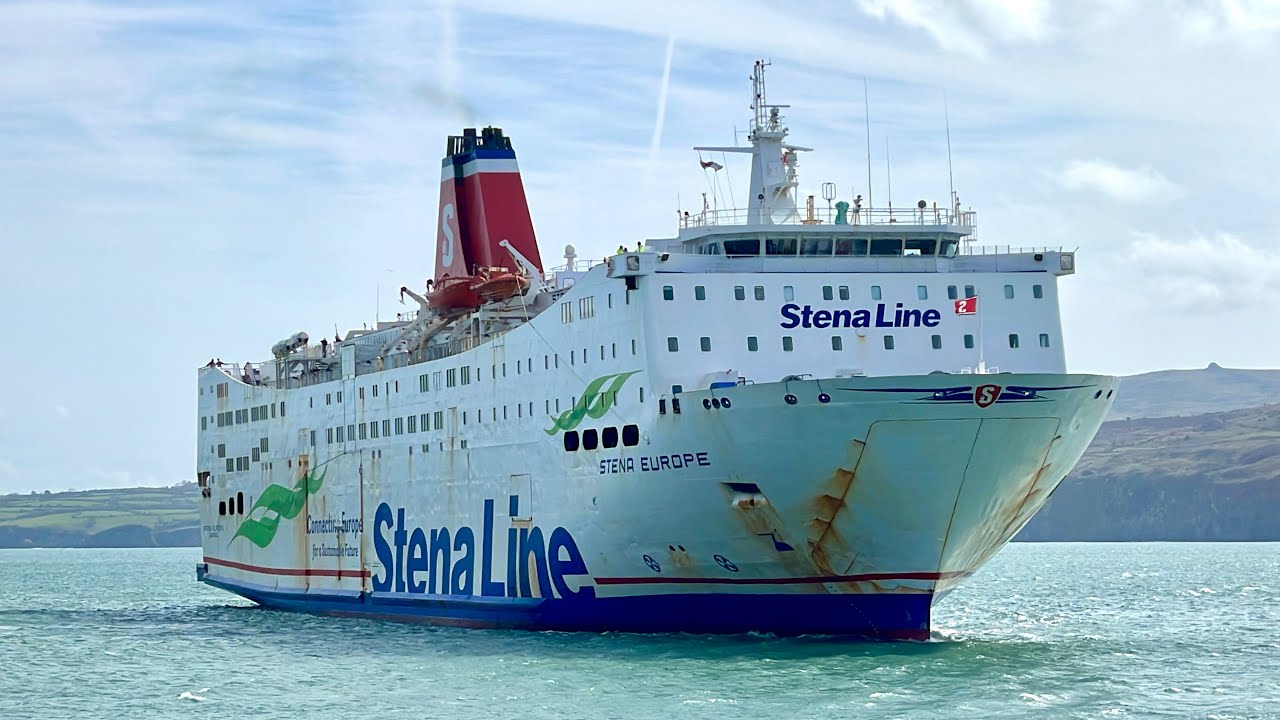 MV Stena Europe Arrives at Fishguard Harbour, 12/4/24 - YouTube