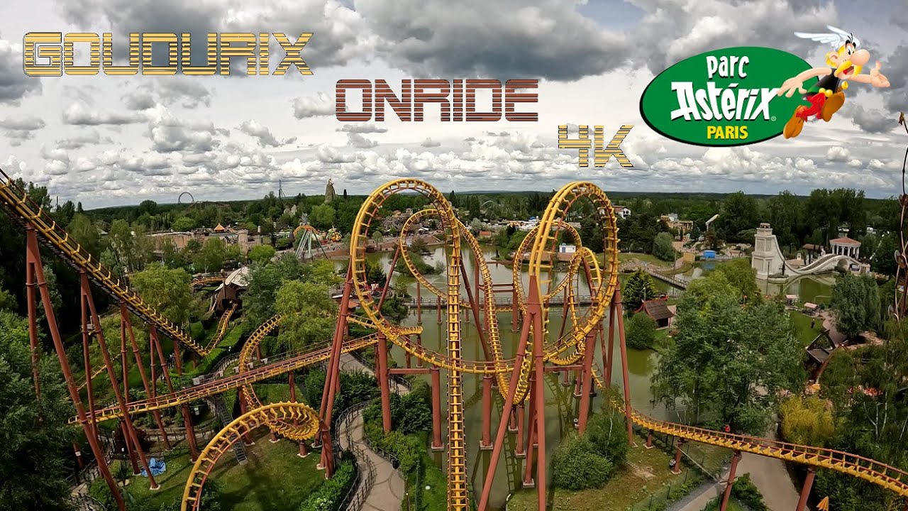 Goudurix - Onride (4K) - Parc Asterix - Vekoma - 7-Looping-Coaster ...