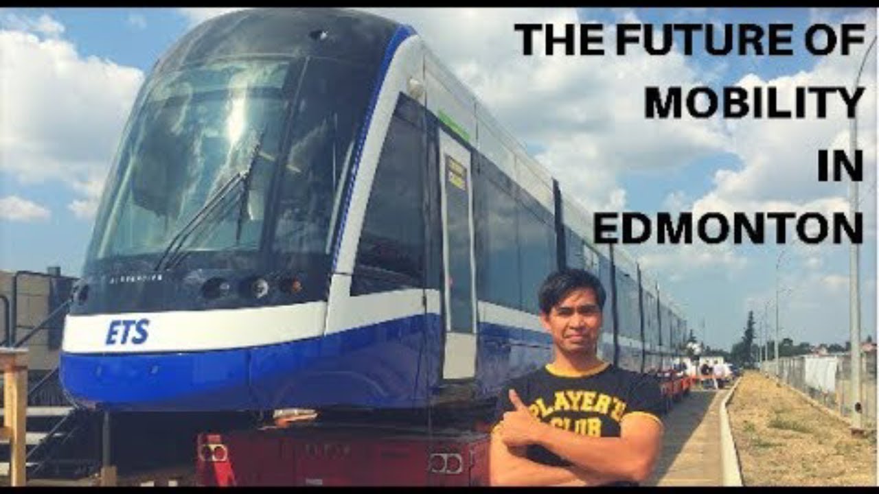 Edmonton’s 1st LRV Train, For Valley line LRT (sneak peak) - YouTube