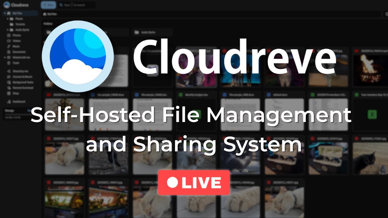 Cloudreve - Self-Hosted File Management and Sharing System (Livestream) - YouTube