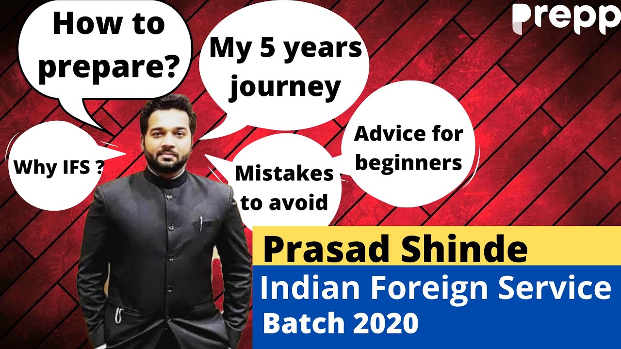 UPSC Topper Interview | My UPSC Journey | IFS, 2020 batch, Prasad ...