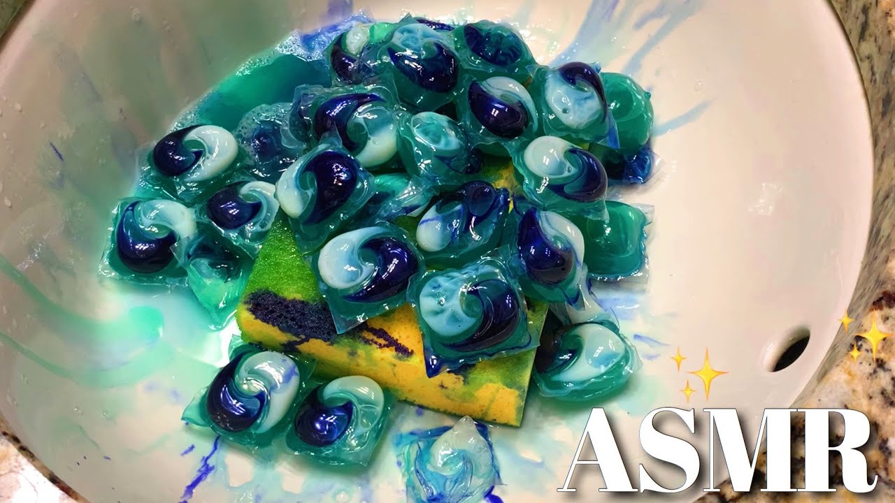 ASMR SINK FULL OF TIDE PODS! SATISFYING - YouTube