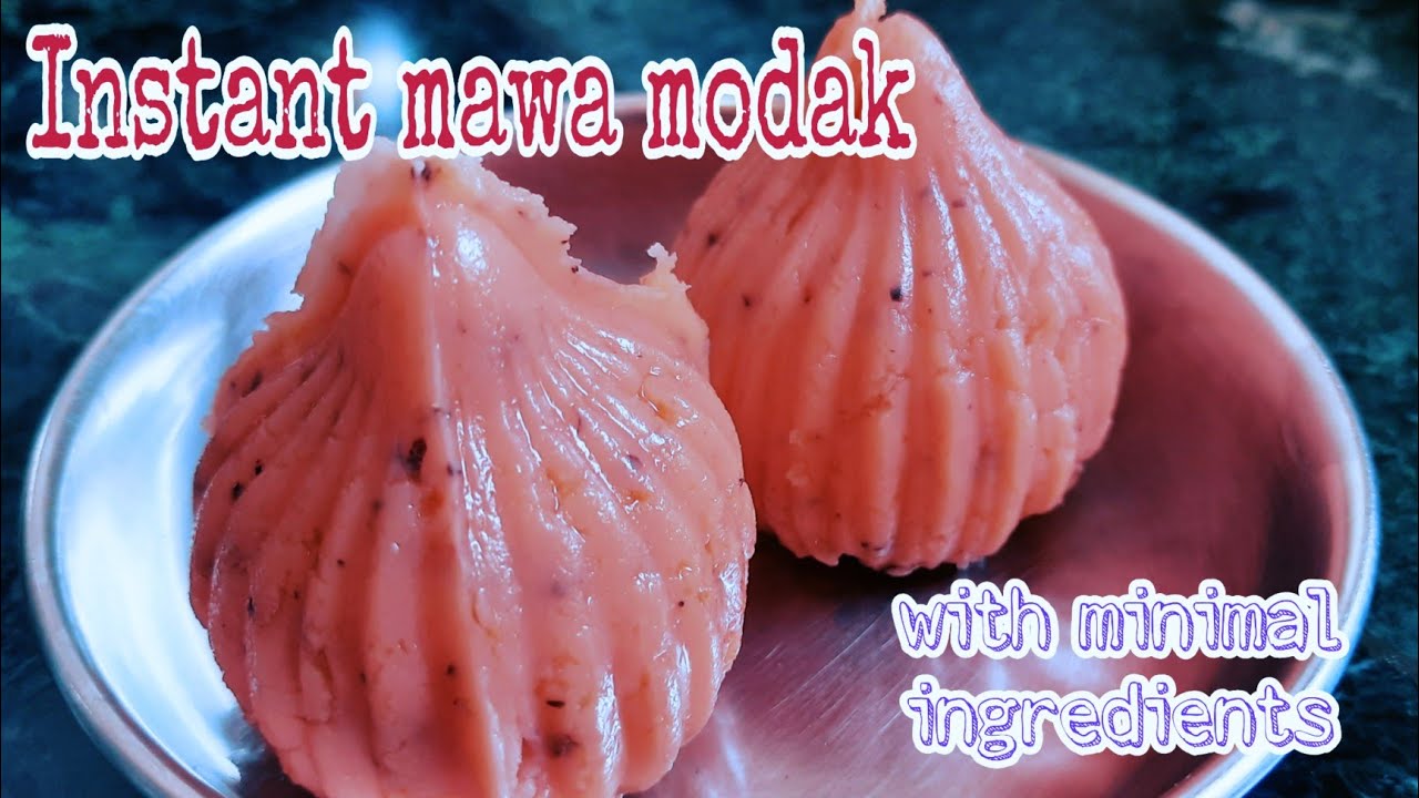 Instant Mawa modak recipe| How to make mawa modak at home. - YouTube