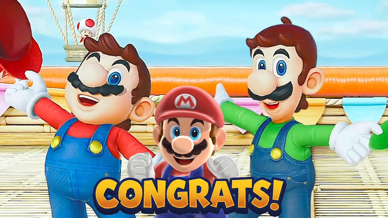 Super Mario Party Jamboree TV Carnival Coaster Mario and Luigi Sky High ...