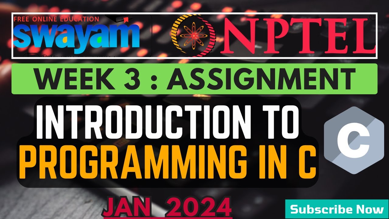 Introduction To Programming In C Week 3 Assignment 3 Answers 1780