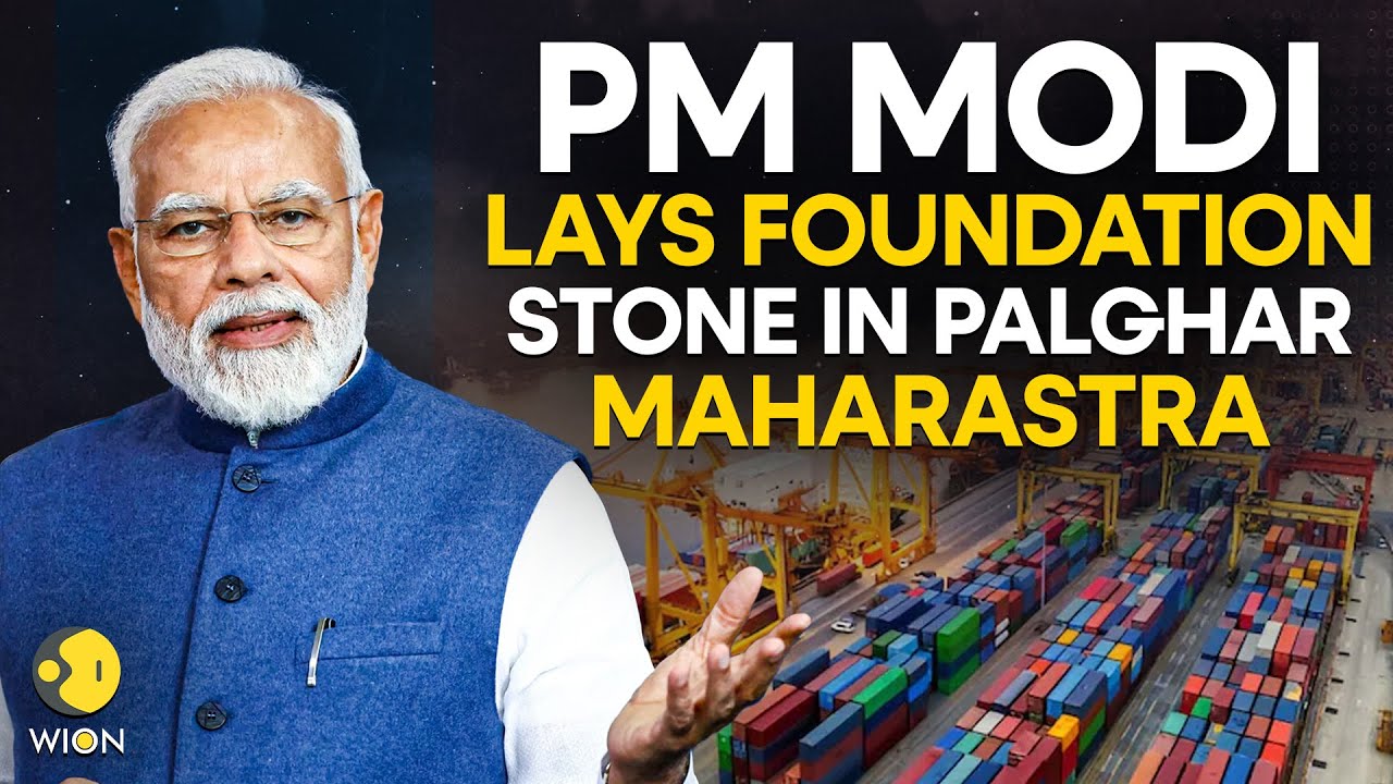 PM Modi LIVE: PM Narendra Modi lays the foundation stone of Vadhvan ...