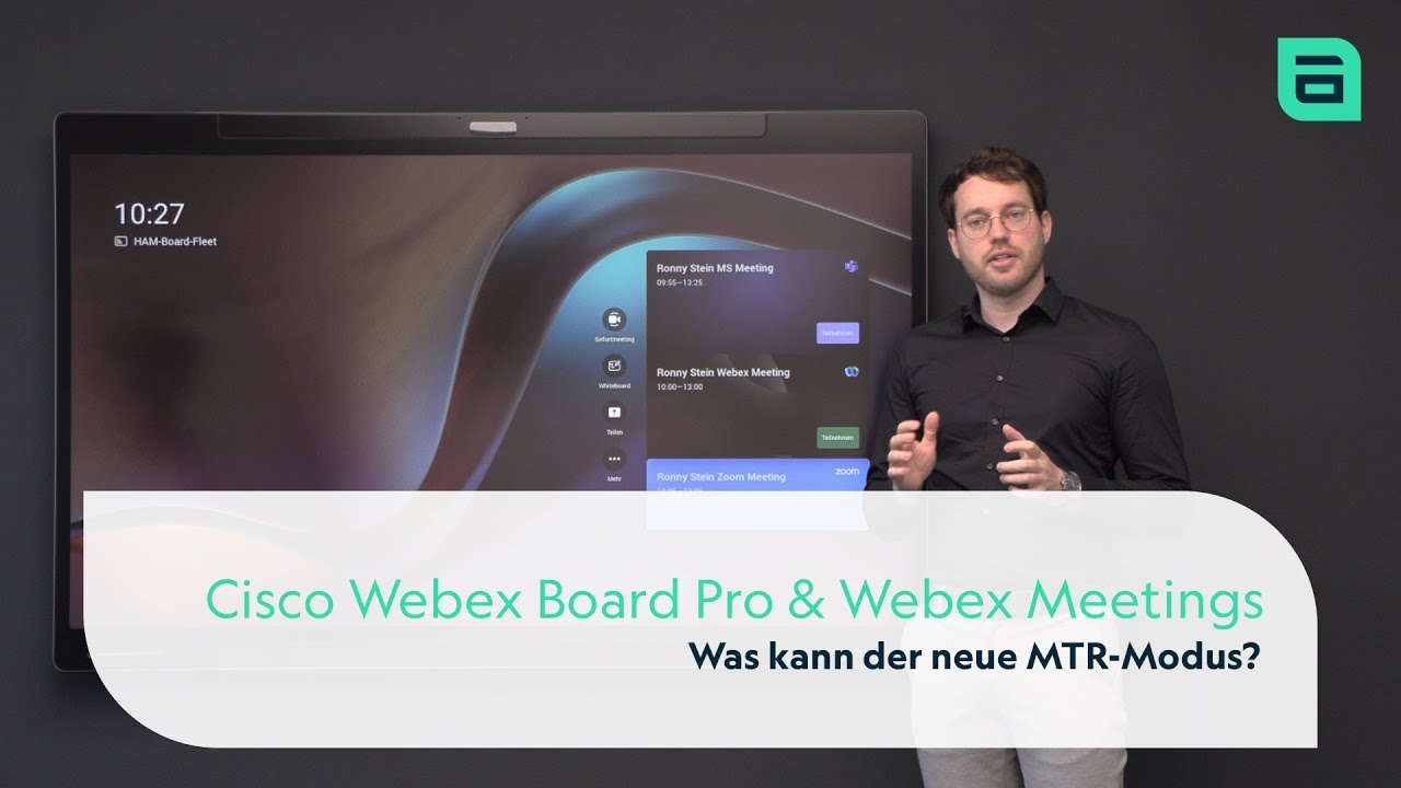 Cisco Webex Board Pro & Webex Meetings | Was kann der neue MTR- Modus ...