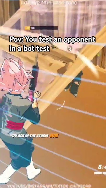 When you test an opponent in a bot test Fortnite - YouTube
