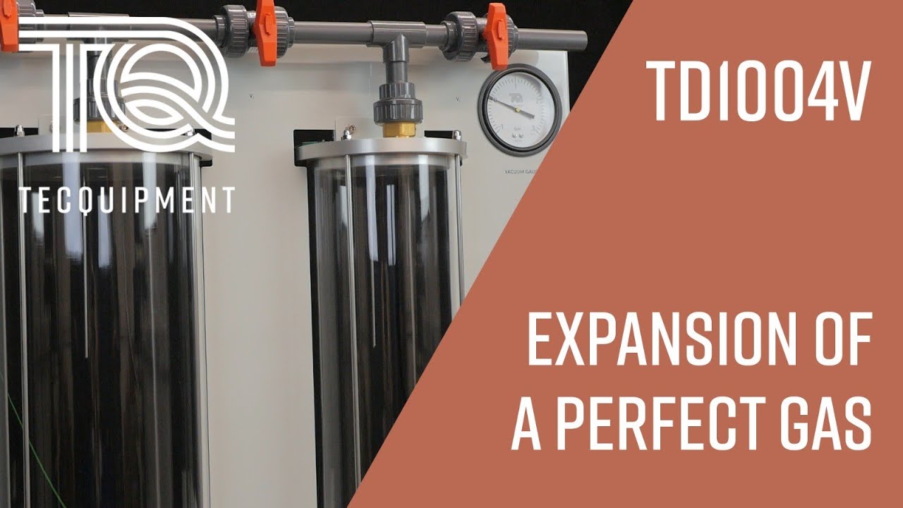 Expansion of a Perfect Gas (TD1004V) - Thermodynamics - TecQuipment ...