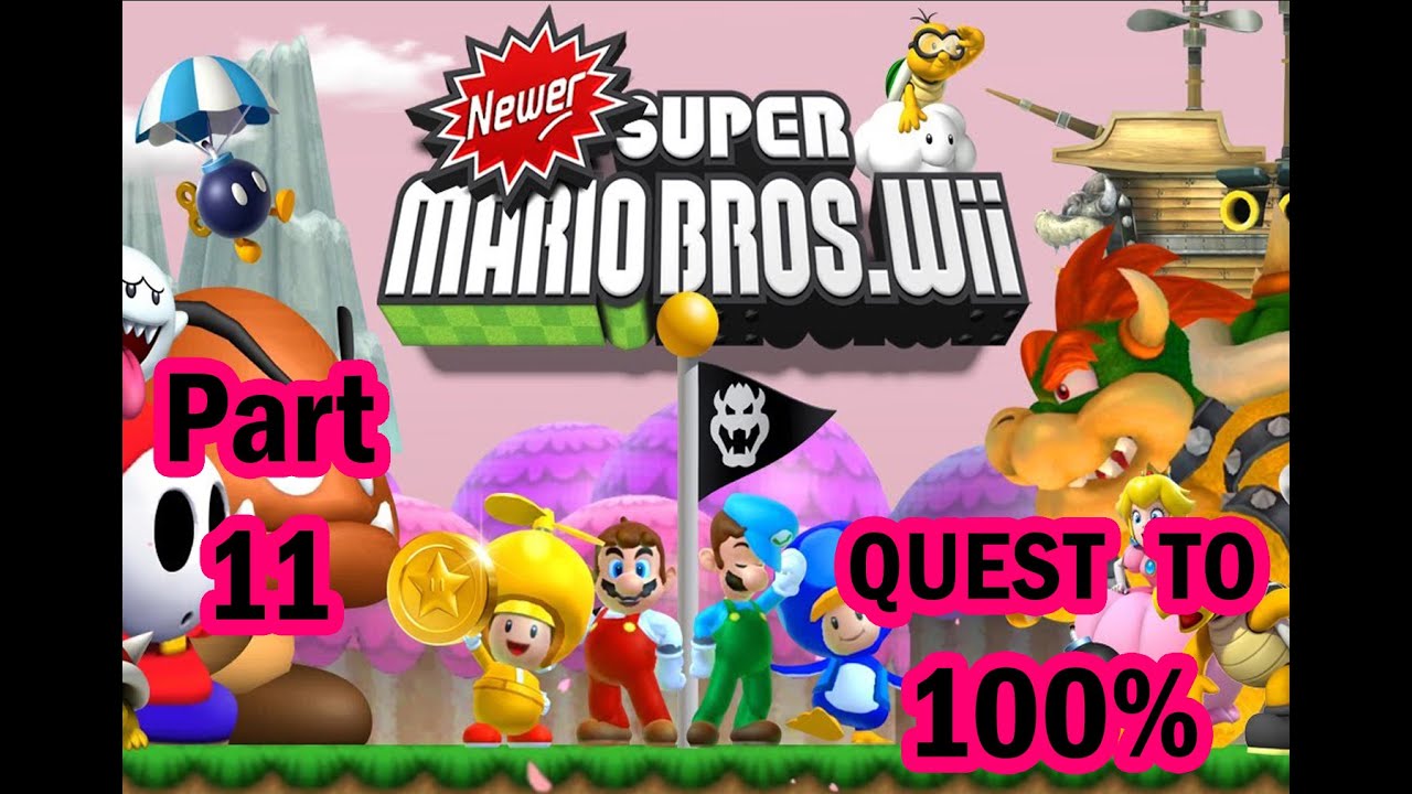 Quest to 100% ((Newer Super Mario Bros. Wii)) OMG!!! Mario Has Floaty ...