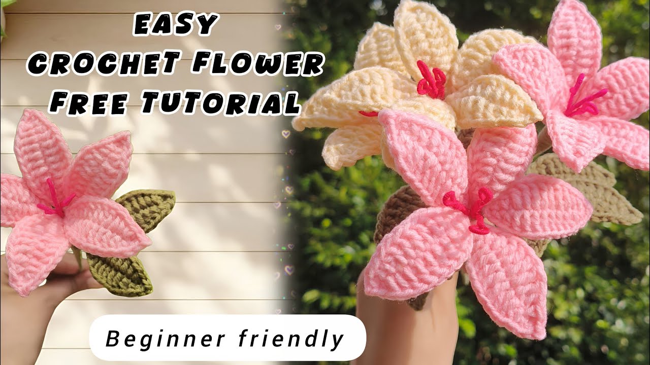 How to crochet a simple flower| Crochet step by step detailed tutorial ...