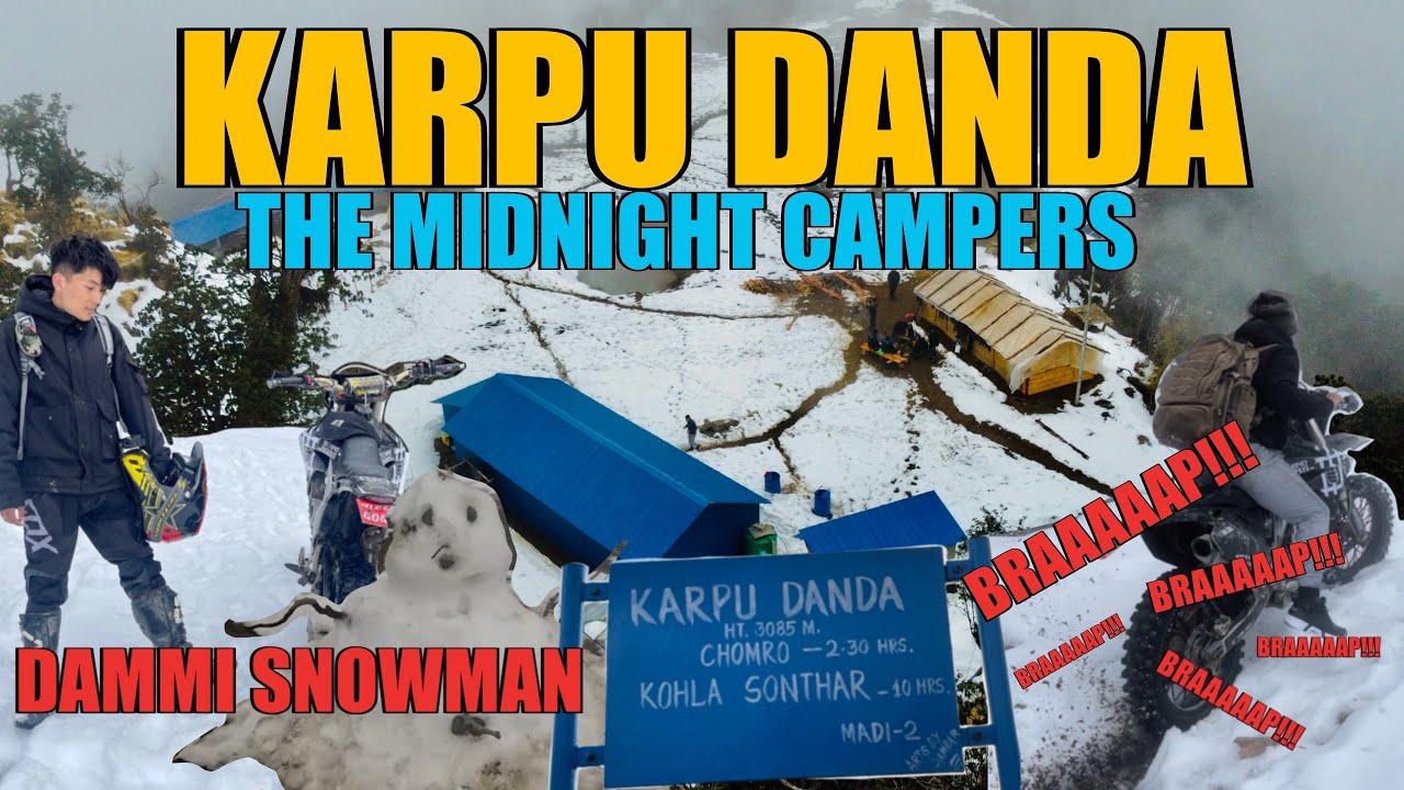 SNOWFALL NEAR POKHARA | KARPU DANDA - YouTube