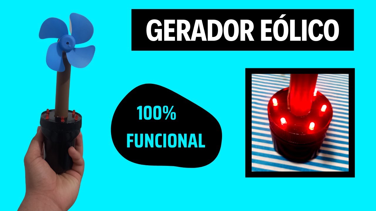 Mini Gerador Eólico - Como Fazer? (Tutorial Passo a Passo) - YouTube