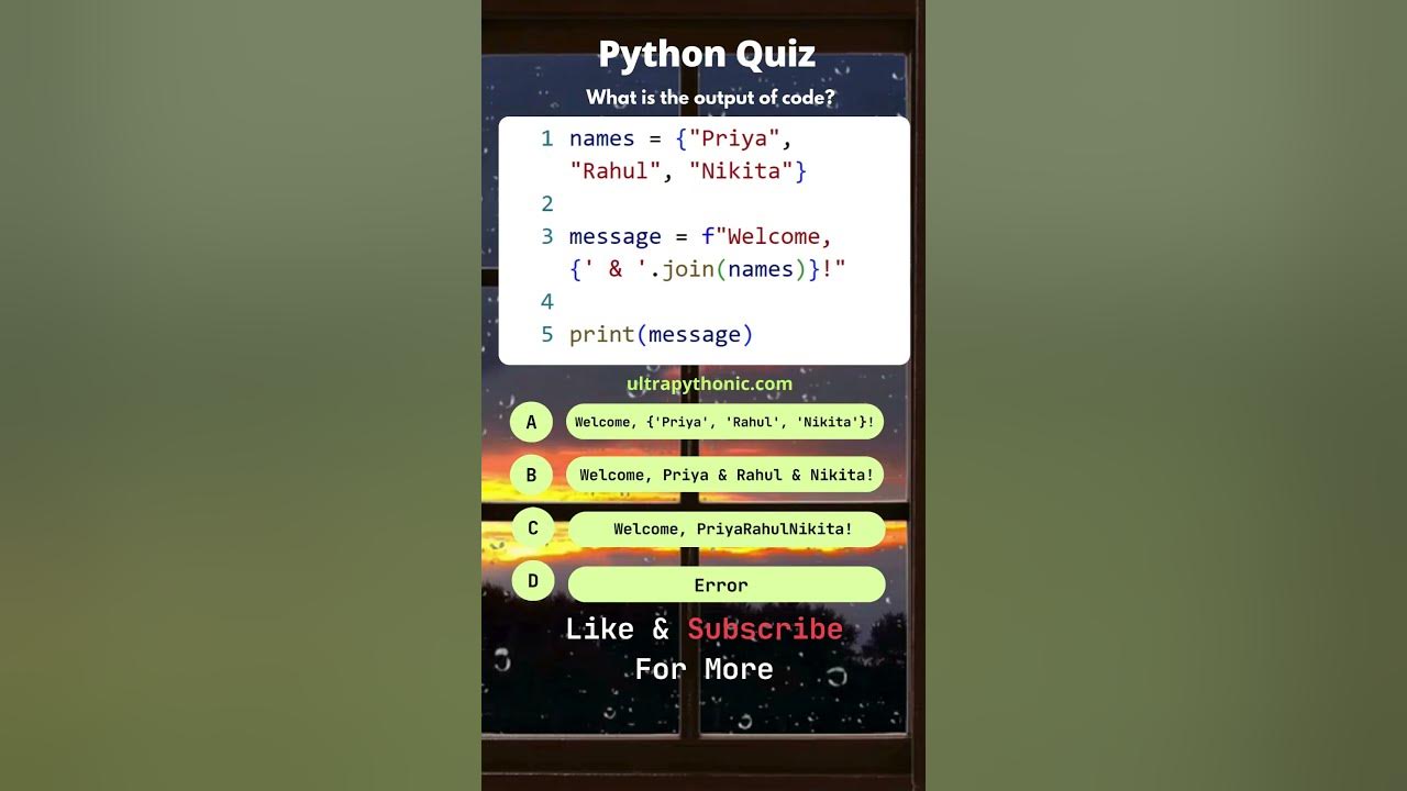 Python quiz #music #pythonforbeginners #learnpython #programming - YouTube