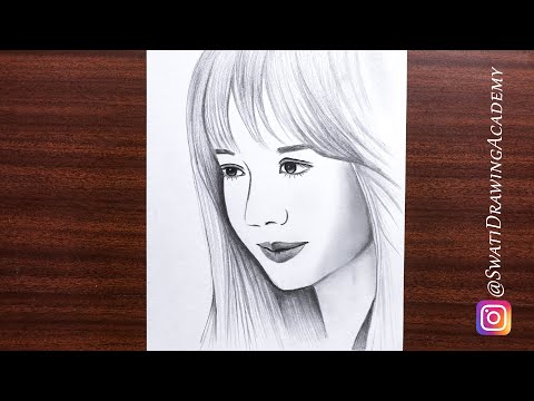 Blackpink Lisa - Pencil sketch Tutorial for beginners || How to draw ...